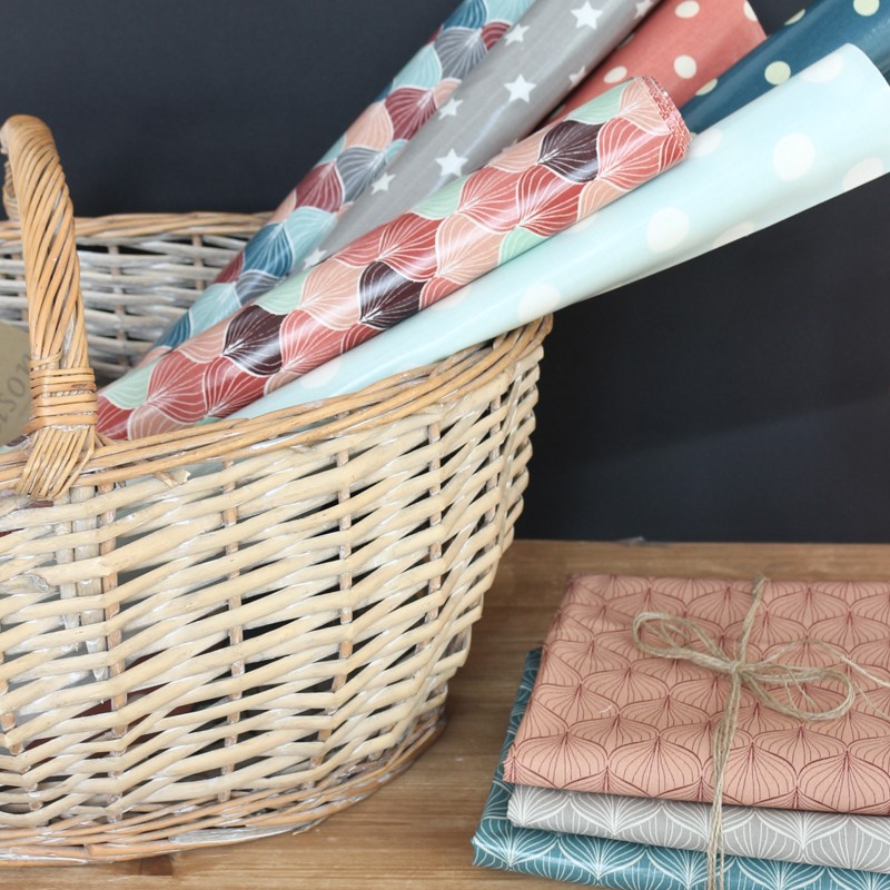 Coated cotton Oeko-Tex fabric Alli - pink x 10cm