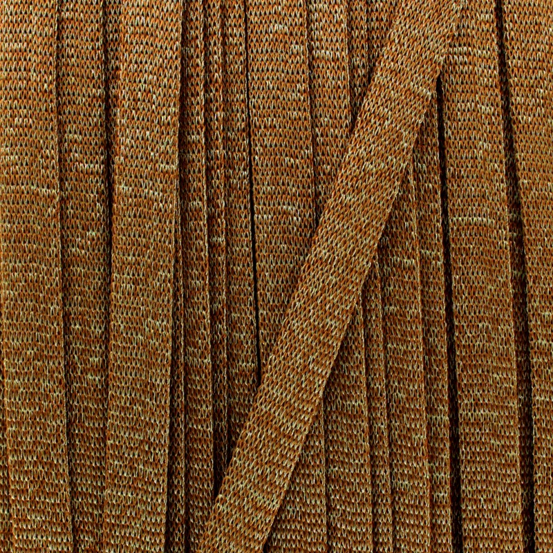 Cordon tricoté lurex - bronze x 1m