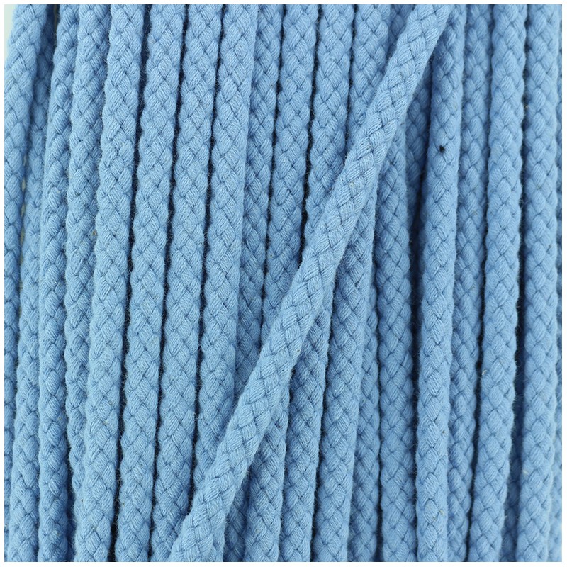 7 mm Braided cord - Sky Blue x 1m