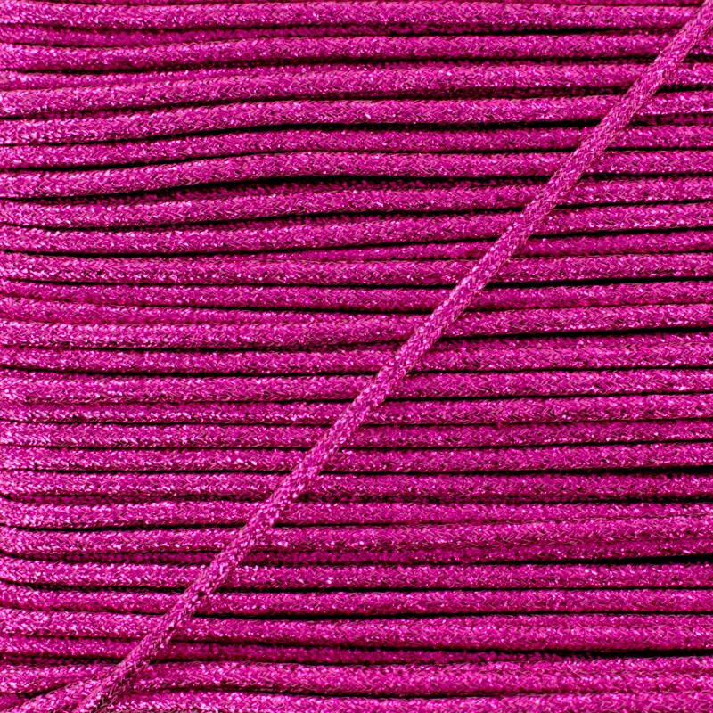 Cordon Lurex Réflexion 8 mm - Fuchsia