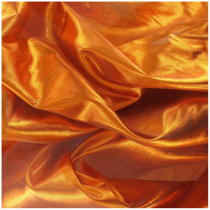 Lamé Fabric - Orange x 1m - Ma Petite Mercerie