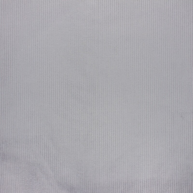 Ribbed velvet fabric Dustin - light grey - MPM