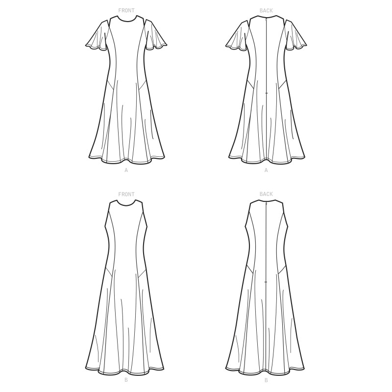 Patron Robe évasée ajustée femme - New Look 6652 - Ma Petite Mercerie