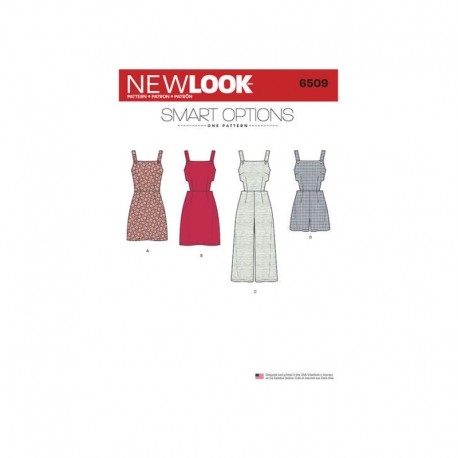 Patron combinaison à bretelles femme - New Look 6509