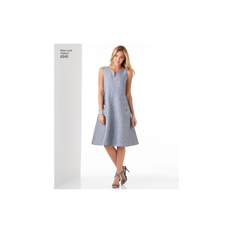 Patron Robe sans manche femme - New Look 6372 - Ma Petite Mercerie