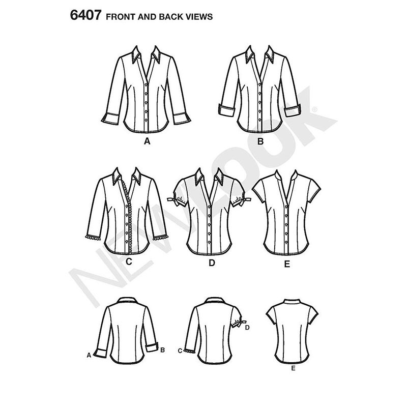 Patron Chemisier femme - New Look 6434 - Ma Petite Mercerie