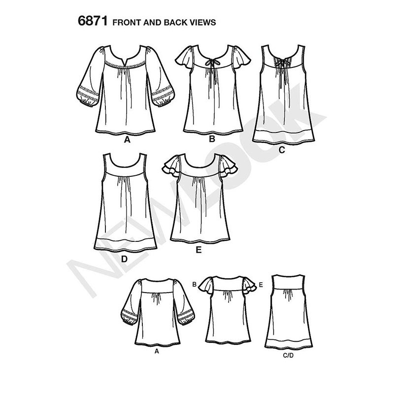 Patron Tunique femme - New Look 6871 - Ma Petite Mercerie