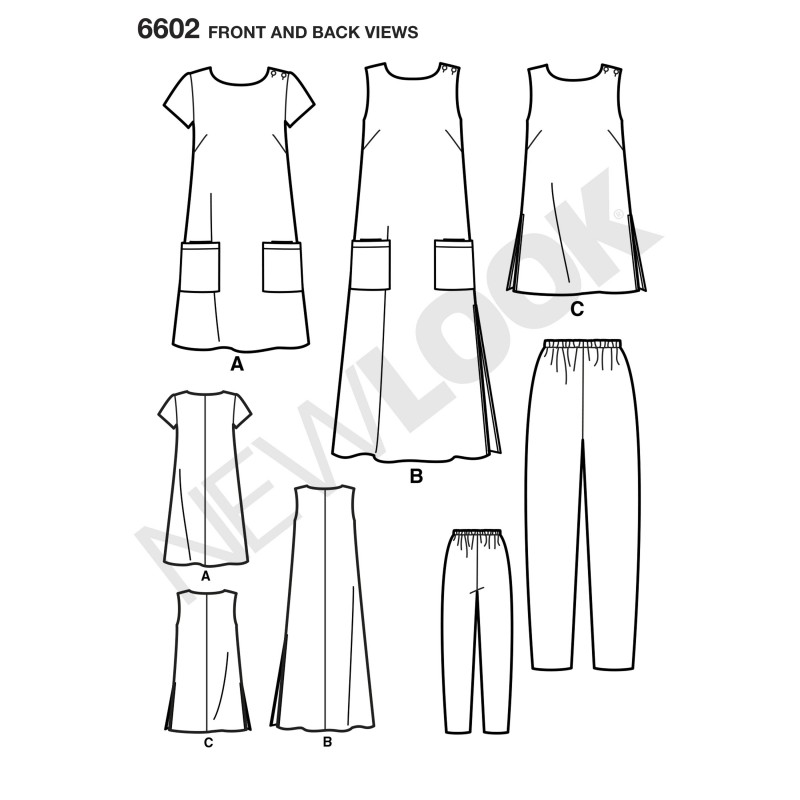 Patron Ensemble femme - New Look 6602- Ma Petite Mercerie