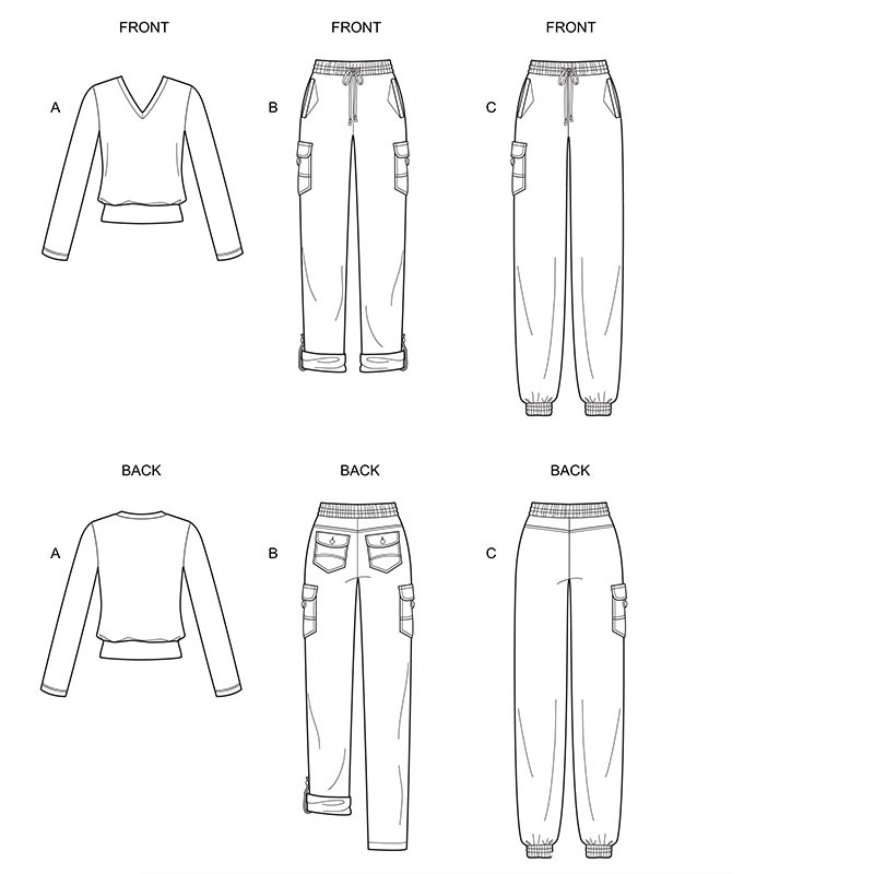 Patron Ensemble Décontracté Femme - New Look 6644 - Ma Petite Mercerie