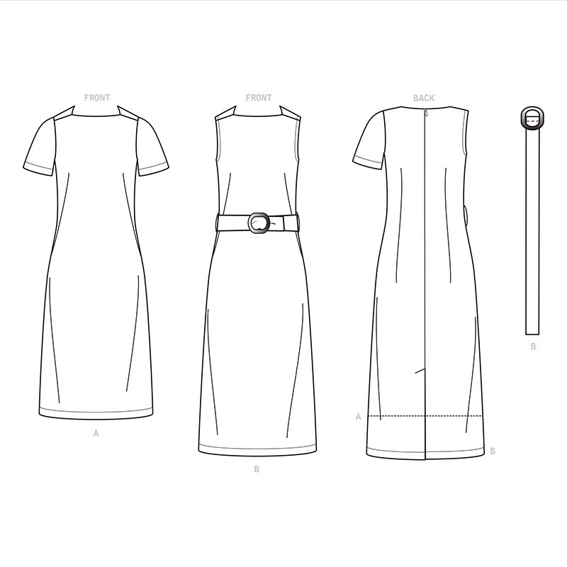 Patron Robe Droite Femme - New Look 6667 - Ma Petite Mercerie