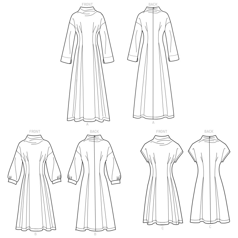Patron Robe col cheminée Femme - Simplicity n°S9174 - MPM
