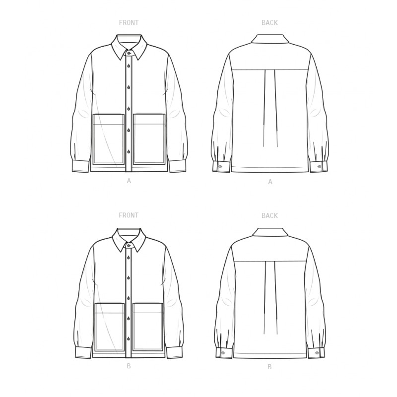 Patron Surchemise Mixte - New Look 6724 - Ma Petite Mercerie