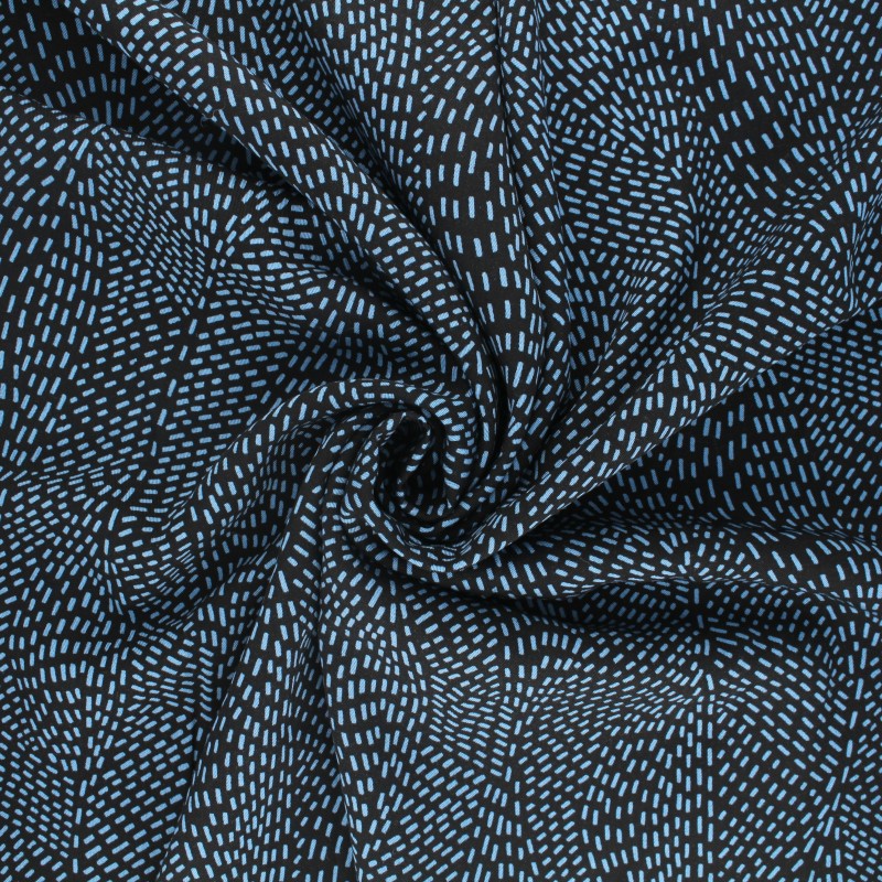Tissu viscose Fibre Mood Fenna - noir - Ma Petite Mercerie