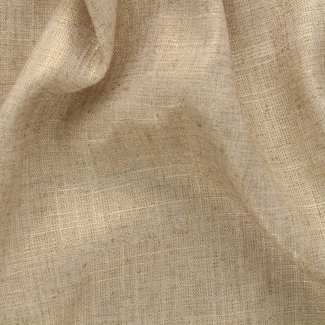 Tissu lin viscose irisé - doré x 10cm