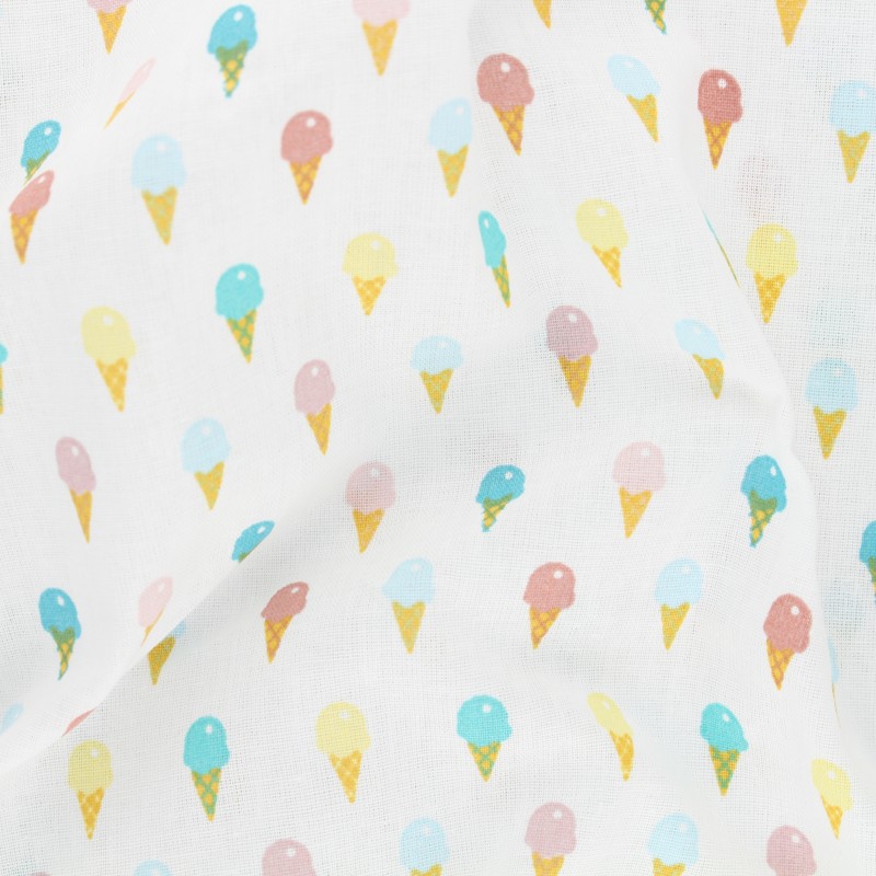 Tissu coton Cornet rose - Ma Petite Mercerie