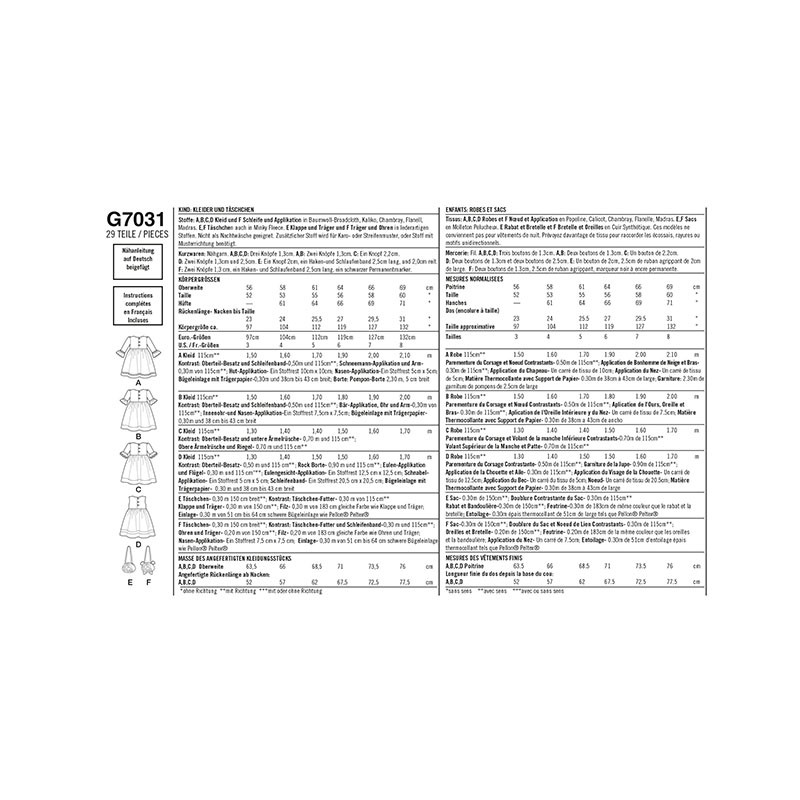 Patron robe enfant - Simplicity n°S8522 - MPM