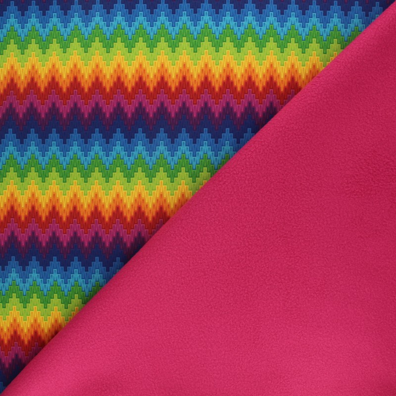 Tissu softshell Blocks - multicolore - Ma Petite Mercerie