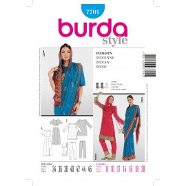Patron Burda : Patron Indienne Burda n°7701 patron de couture - Ma ...