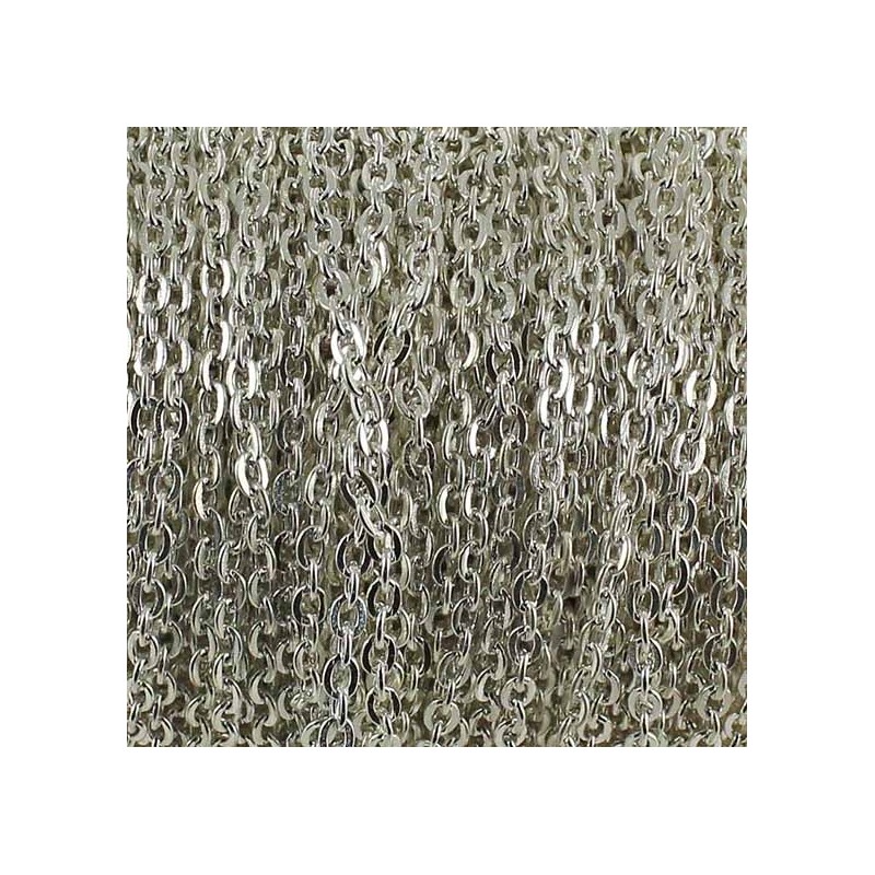 Chaine acier 2 mm argent x 50cm - Ma Petite Mercerie