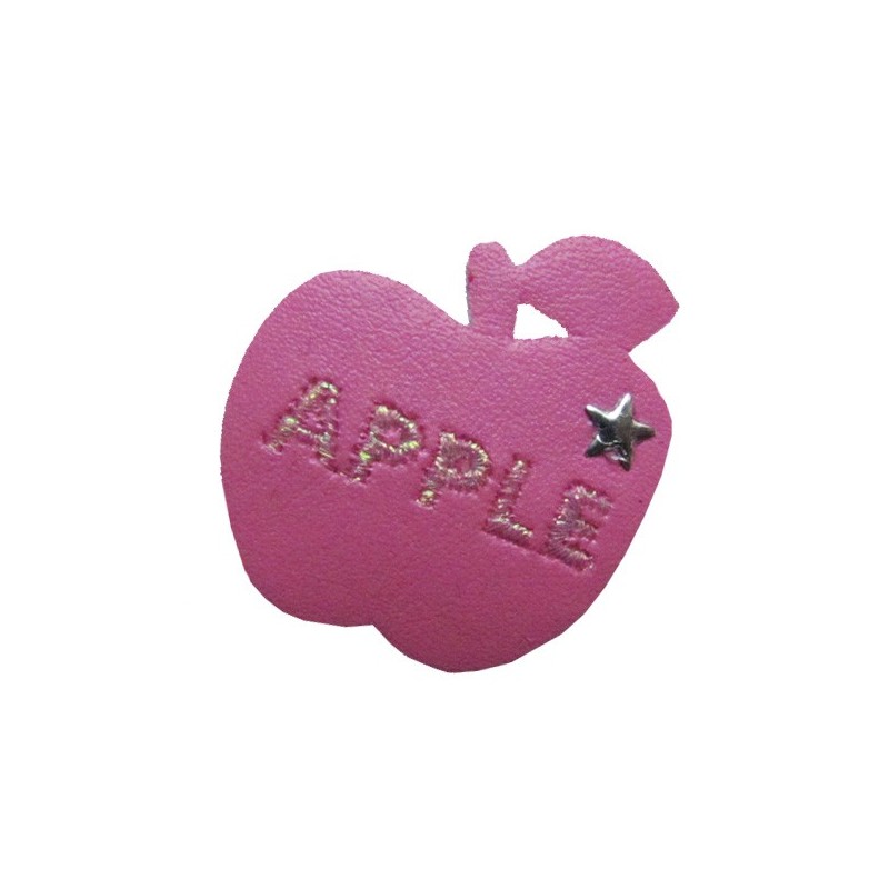 Motif Apple simili Rose - Ma Petite Mercerie