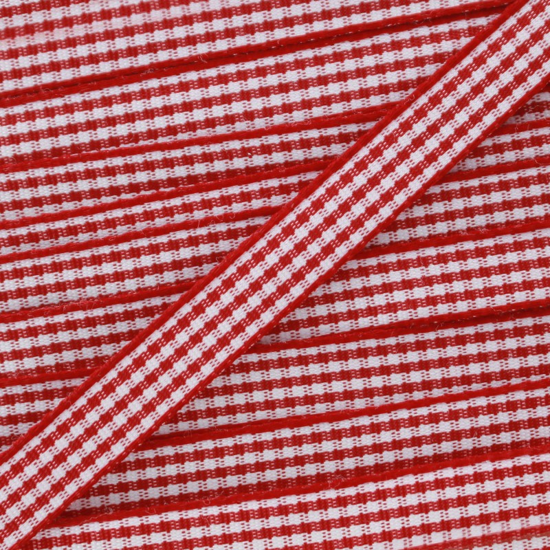 Ruban Vichy 10 mm rouge - Ma Petite Mercerie