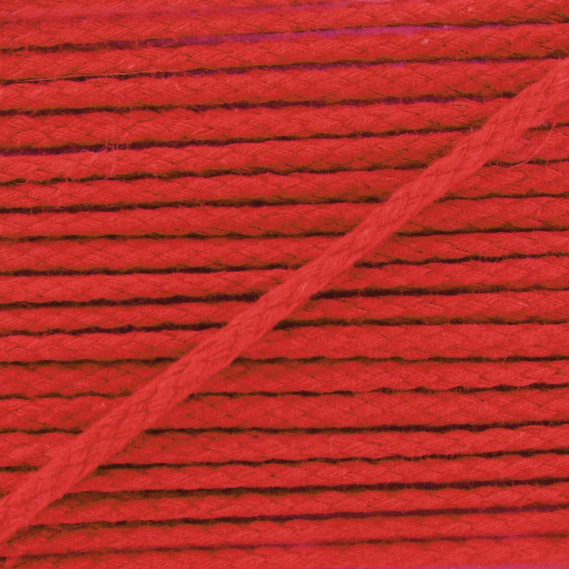 Cordon coton grand teint rouge - Ma Petite Mercerie