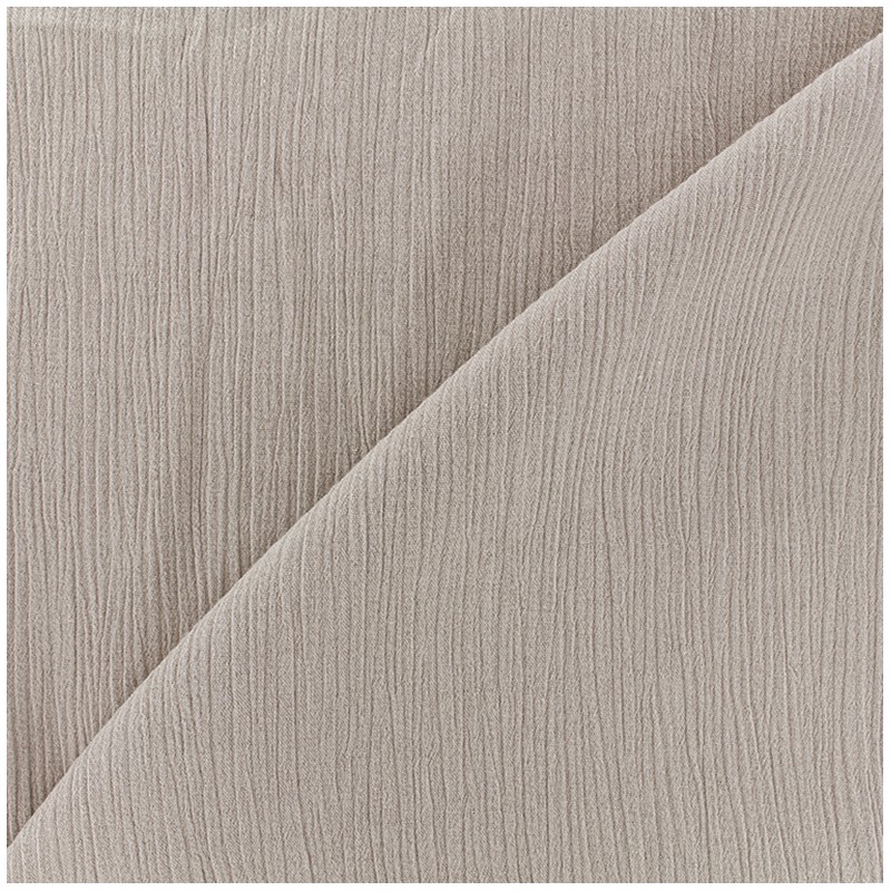 Crepon fabric - light beige x 10cm - Ma Petite Mercerie