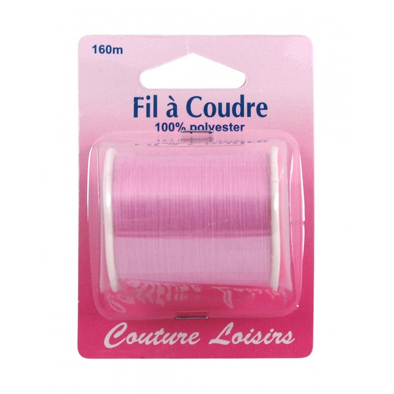 Bobine fil polyester 160m Rose - Couture loisirs - Ma Petite Mercerie